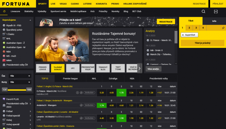 Tipsport aplikace | CZ sázkové kanceláře online