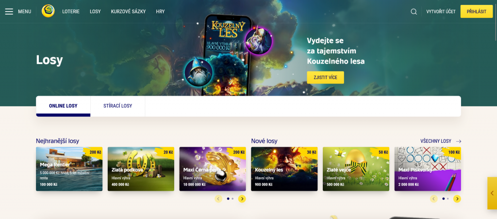 Sazka losy | CZ sázkové kanceláře online